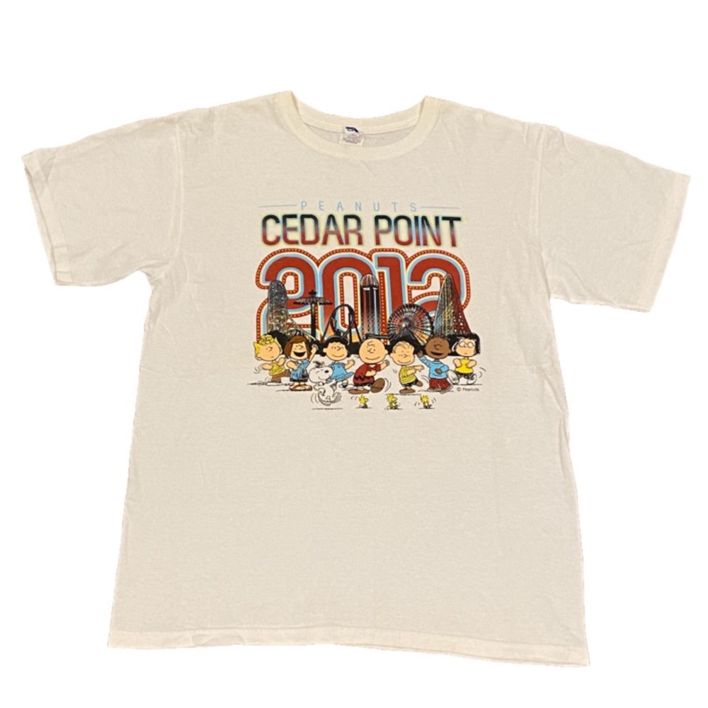 Peanuts Snoopy Cedar Point 2012 Amusement Park T Shir… - Gem
